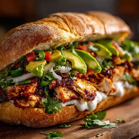 Flavor Packed Chicken Torta With Avocado And Jalapeños May Meals