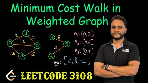 Minimum Cost Walk In Weighted Graph Leetcode 3108 Youtube