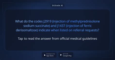 What Do The Codes J2919 Injection Of Methylprednisolone Sodium