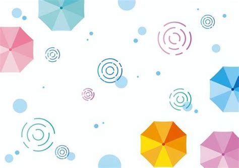 Free Vectors Colorful And Cute Rainy Day
