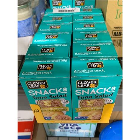 Case Lot Clover Leaf Tuna With Lemon And Pepper Snack Pack 12x90g