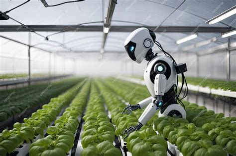 Premium Ai Image Hydroponic Farming Robot