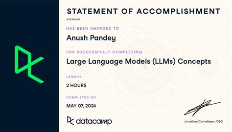 Anush Pandey On Linkedin Completed The Datacamp Course On Large
