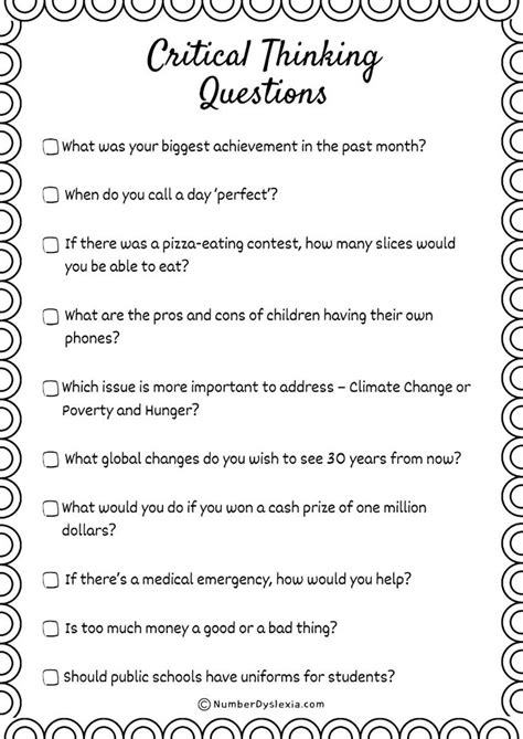 100 Critical Thinking Questions To Sharpen Young Minds Critical