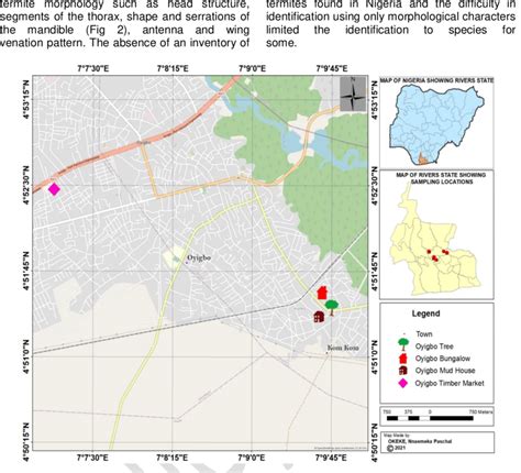 Map Of Rivers State Showing Sampling Location Download Scientific Diagram