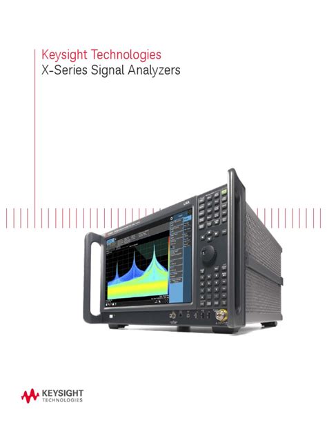 X Series Signal Analyzers Keysight Technologies Pdf Bandwidth Signal Processing Hertz