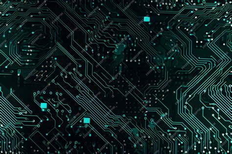 Premium Ai Image Seamless Texture And Fullframe Background Of Circuit Board Topology Neural