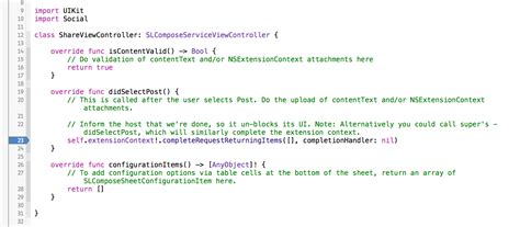 Swift Function Didselectpost Not Called Ios Share Extension