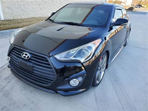 Black 2013 Hyundai Veloster Turbo 6mt Leather 68k Miles Cars