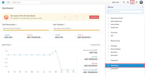 Back Up Your Data Help Zoho Books