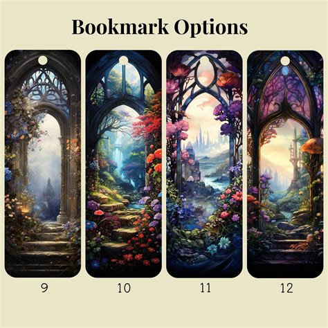Fantasy World Scenic Bookmark With Tassel Magical Fantasy Reader