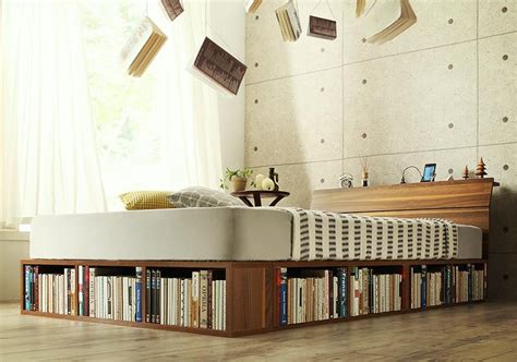 大容量の「本棚」がベッド下に！本好き必見の本棚付きベッド Bed Style Magazine