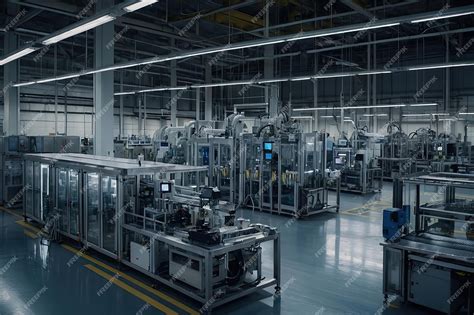 A Smart Factory Equipped With Iot Sensors And Data Analytics Software To Optimize Production