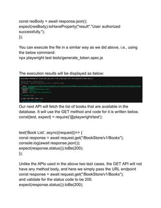 Leveraging Playwright For API Testing Pdf