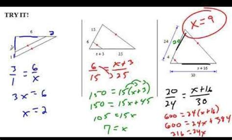 side splitter theorem instructional video for 9th 12th grade lesson