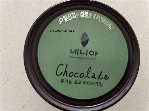 다람쥐장터 네니아 유기농 초코 아이스크림 도착