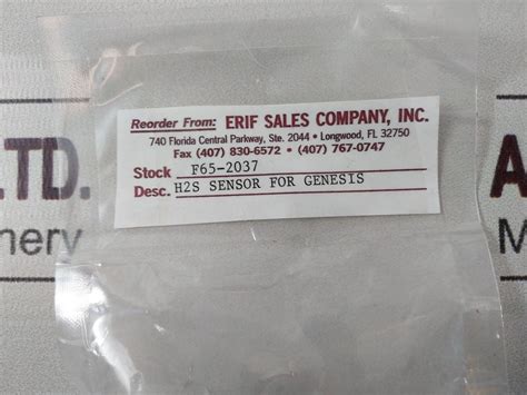 Lot Of 2x Gastech 65 2037 H2s Sensor Aeliya Marine Tech