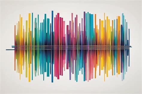 Premium Ai Image A Colourful Graph Of Verticle Lines Overlaying Each Other