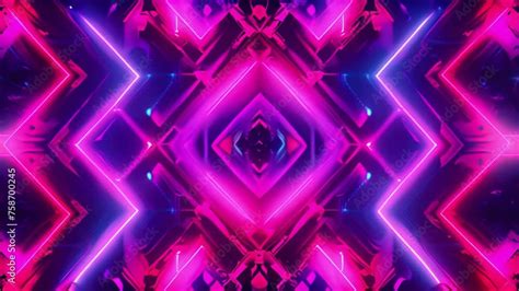 Neon Line Shapes Animation Of Glowing Horizontal Lines Streaming Across The Screen Deep Blues