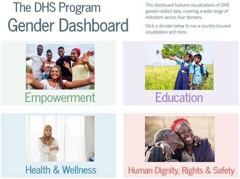 Gender Dashboard Explore DHS Gender Related Data Across A Wide Range Of Indicators The DHS