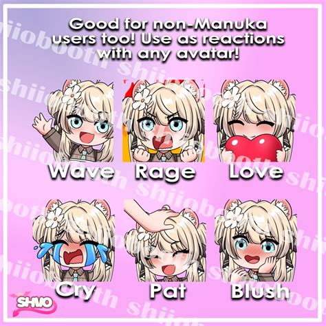 「マヌカmanuka」manuka Emotes Emote System「modular Avatar」 Shiio Booth