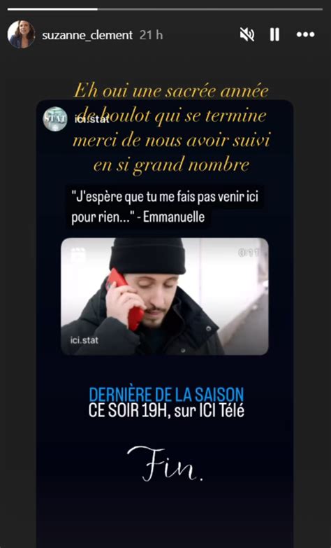 Suzanne Clément Envoie Un Message Aux Fans De Stat Après La Finale Vedette Québec