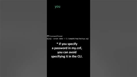 How To Import A Database Into Mysql Shorts Mysql Youtube