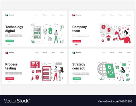 Mobile App Testing Process Marketing Campaign Vector Image