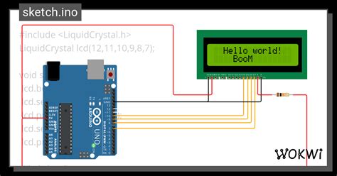 แบบฝึกหัดที่ 1 แสดงข้อความคงที่บน Lcd 16x2 Wokwi Esp32 Stm32