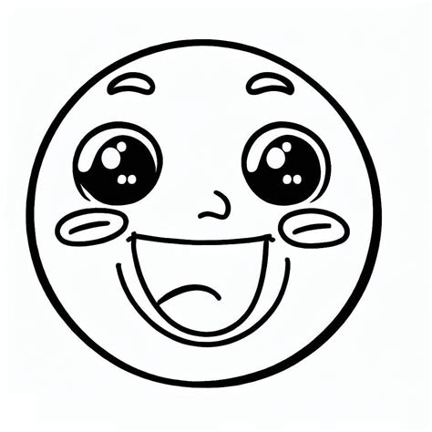 Smiley De Emocoes De Desenho Animado Isolado