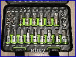 New Grip Edge 38pc Master Sae And Metric Rpt Hex Bit Socket Set Withcase
