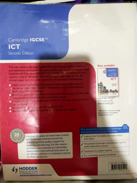 Cambridge Igcse Ict Second Edition Graham Brown Brian Sargent David Watson Hobbies And Toys