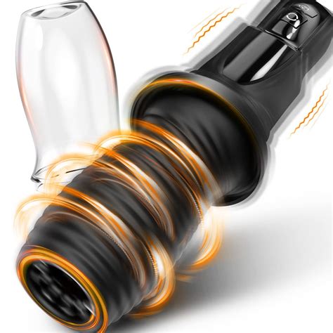 Automatic Rotation Male Masturbator Cup Sucking Telescopic Sex Exercise Machine Realistic Vagina