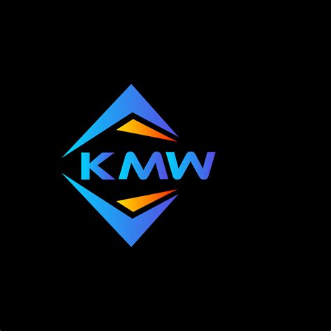 Kmw Resumen Tecnología Logo Diseño En Negro Antecedentes Kmw Creativo