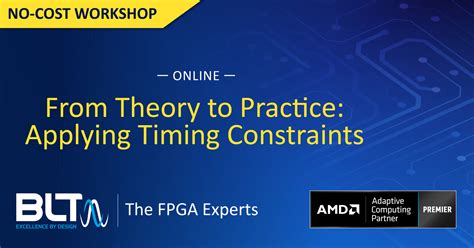From Theory To Practice Applying Timing Constraints Workshop
