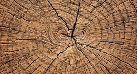 Layered Swirling Growth Patterns Ancient Cypress Tree Stump Aged Wood