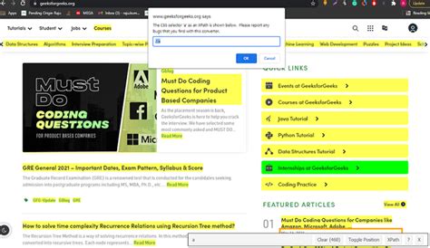 Scrapy Selectors Geeksforgeeks
