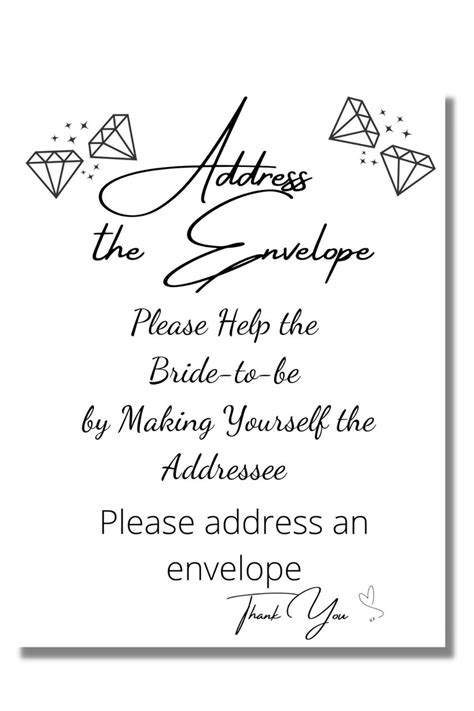 Address The Envelope Sign Write Your Address Minimalist Bridal Shower Help The Busy Bride To