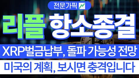 리플 전망💯 Xrp 벌금납부 계획 발표예정 이래서 트럼프가 Youtube