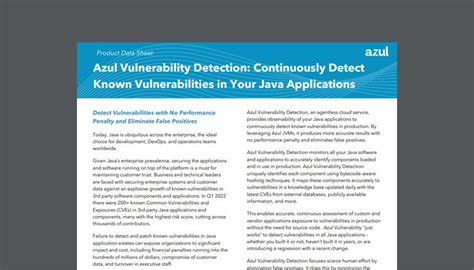 Azul Vulnerability Detection Insight
