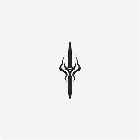 Premium Vector Sword Logo Design Vector Illustration