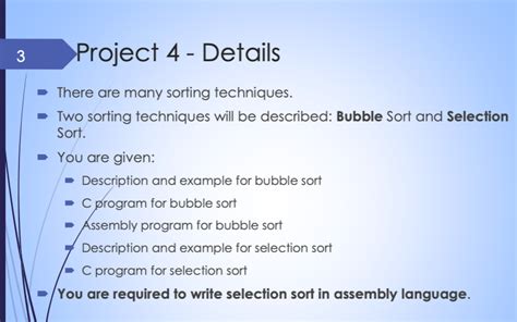 Solved Project 4 Summary 2 Write A Program To Sort An