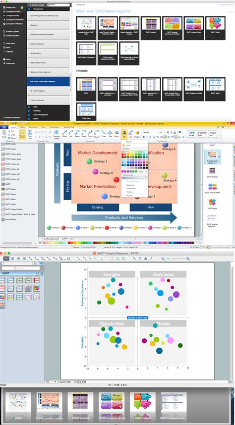 Software For Creating SWOT Analysis Diagrams