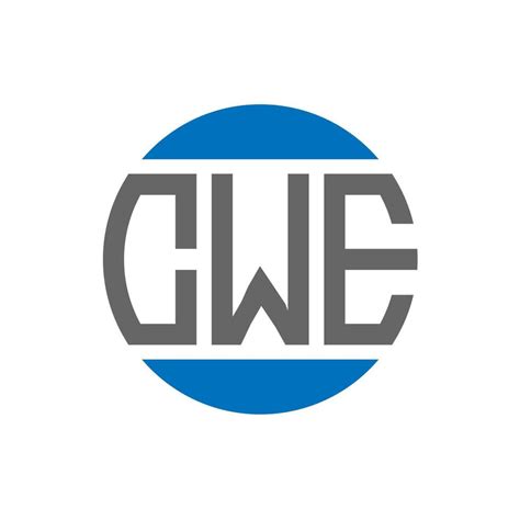 CWE Letter Logo Design On White Background CWE Creative Initials Circle Logo Concept CWE