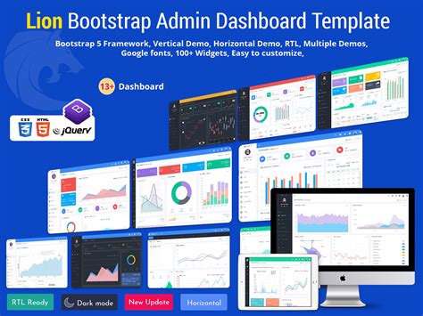 Lion Responsive Bootstrap Admin Dashboard Behance