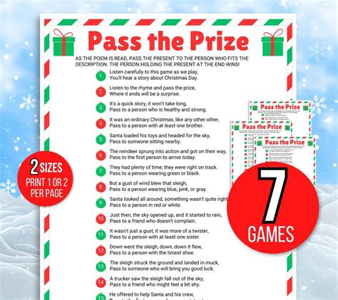 Christmas Pass The Parcel Game Pass The Prize Game Christmas Party Game Teen Christmas Game Pass