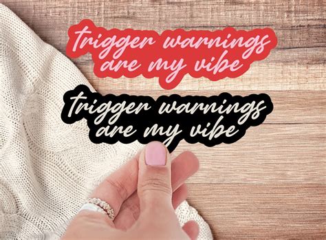 trigger warnings book sticker booktok dark romance bookish