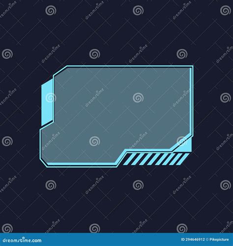 Technology Hud Frame Cartoon Vector Illustration Stock Vector Illustration Of Element Target
