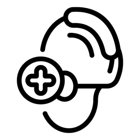 Premium Vector Medical Hearing Aid Icon Depicting Improved Hearing