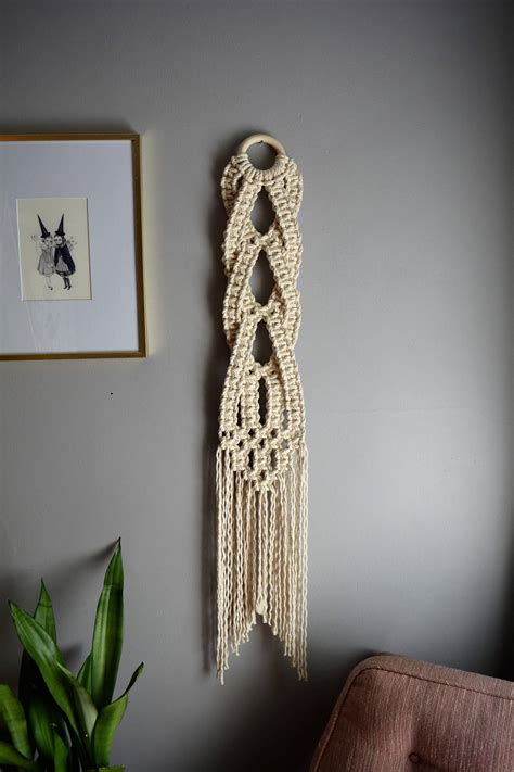 Small Macrame Wall Hanging Woven Wall Hanging Wall Hanging Etsy